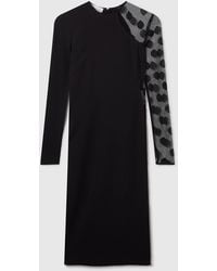 Stella McCartney Miracle Long-Sleeve Dress in Black | Lyst