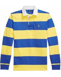 Polo Ralph Lauren The Iconic Rugby Shirt in Blue for Men | Lyst UK