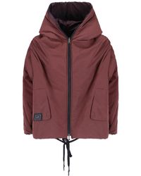KIMO NO-RAIN Sahariana Hooded Jacket in Brown | Lyst UK