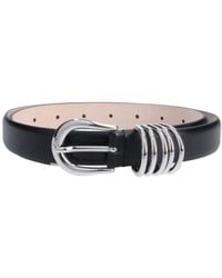 DEHANCHE Hollyhock Leather Belt in Black | Lyst UK
