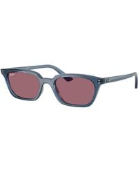 Ray-Ban Rb4456 Sunglasses in Purple | Lyst UK