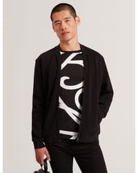 Ted Baker Jay Borg Fleece Zip-Up Track Jacket in Black for Men | Lyst UK