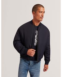 Ted Baker Jay Borg Fleece Zip-Up Track Jacket in Black for Men | Lyst UK
