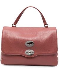 Zanellato Postina Daily Small Leather Handbag in Grey | Lyst UK