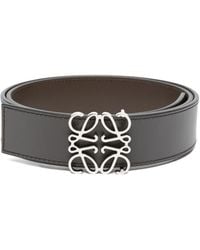 Loewe Engraved-Logo Leather Belt in Black for Men | Lyst UK