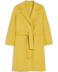 Max Mara Zebra Coat Double-Faced Pure Wool in Black | Lyst UK