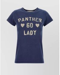 Valentino Garavani Panther Lady Crew Neck Graphic T-Shirt in Black ...
