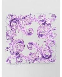 Versace Jeans Couture Silk Square Scarf Baroque Pattern Lightweight ...
