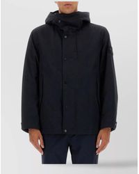 Stone Island Versatile Hooded Jacket Front Pockets in Natural for Men ...