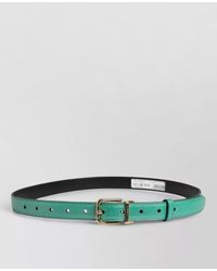 Dolce & Gabbana Leather Belt Metal Buckle Textured in Brown for Men ...