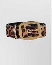 Dolce & Gabbana Animal Print Belt in Black | Lyst UK