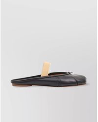 Maison Margiela Split-Toe Calf Leather Ballerina Mules in White | Lyst