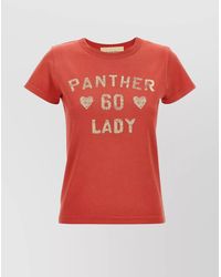 Valentino Garavani Panther Lady Crew Neck Graphic T-Shirt in Black ...