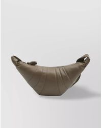 Lemaire Curved Knotted Strap Textured Cross-Body Bag in Black | Lyst UK