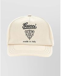 Gucci Cap Featuring Coat Of Arms Design in Blue for Men | Lyst UK