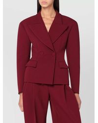 ANDAMANE Notched-Lapel Jacket in Natural | Lyst UK