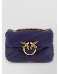 Pinko Love Puff Baby Shoulder Chain Bag in White | Lyst UK