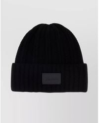 Max Mara Cashmere Beanie Hat Folded Brim in Brown | Lyst UK