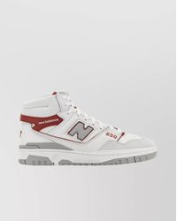 New Balance High Top Leather Sneakers in White | Lyst UK
