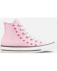 Women's Pink Converse Sneakers | Lyst