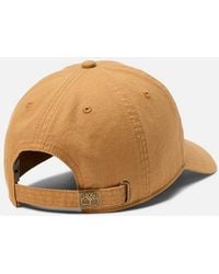 Timberland Soundview Embroidered Baseball Cap in Natural for Men | Lyst UK
