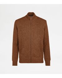Tod's Cardigan in Natural for Men | Lyst UK