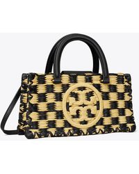 Tory Burch Ella Hand-Crocheted East-West Tote | Lyst