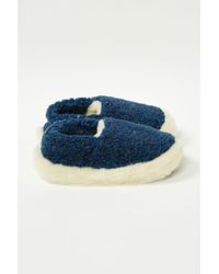 Dark Blue Slippers for Women | Lyst