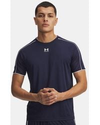Under Armour Challenger Train Short Sleeve Castlerock in Grey for Men ...