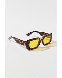 Urban Outfitters Asher Rectangle Sunglasses in Gray for Men | Lyst