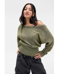 Urban Outfitters Uo Jordan Off-shoulder Slouch Top in Pink | Lyst UK