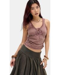 Kimchi Blue Dreams Micro Tank Top in Black | Lyst UK