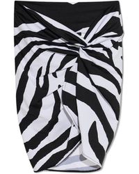 Balmain Short Pareo in Black | Lyst UK