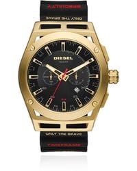 DIESEL Steel Watch "timeframe", in Red for Men | Lyst UK