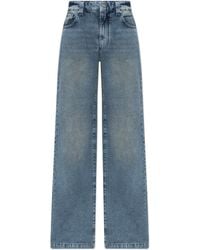 Emporio Armani Wide Jeans in Blue | Lyst UK