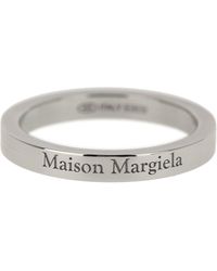 Maison Margiela Logo Ring in White for Men | Lyst UK