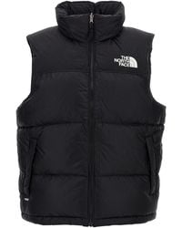The North Face Retro Nuptse Hooded Quilted Gilet in Blue for Men | Lyst UK