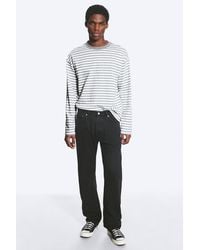 Weekday Space Mid Rise Relaxed Straight Jeans in White for Men | Lyst UK