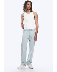 Weekday Space Mid Rise Relaxed Straight Jeans in White for Men | Lyst UK