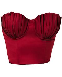 La Musa Cherry Mermaid Corset in Red | Lyst