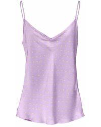 Janara Jones Beetroot Viscose Ivy Cami Top in Purple | Lyst UK