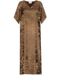 DHARA SHETH DUBAI Palette Picnic Long Dress With Side Slit in Red | Lyst UK