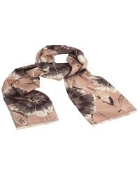 Saachi Reversible Blooming Botanical Scarf in Blue | Lyst UK