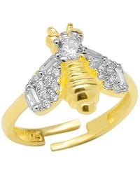 Spero London Sterling Bumble Bee Ring in Metallic | Lyst UK
