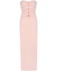 No'design Crown Strapless Fish Shape Dress in Yellow | Lyst UK