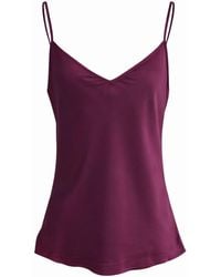 Janara Jones Beetroot Viscose Ivy Cami Top in Purple | Lyst UK