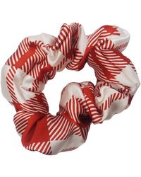 Formula S7 Plaid Silk Scrunchies Multicolour | Lyst UK
