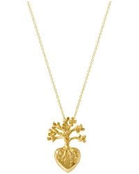 Sophie Simone Designs Necklace Heart in Metallic | Lyst UK