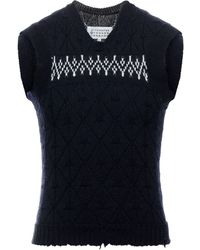 Maison Margiela Midnight Sweater Wool in Blue for Men | Lyst