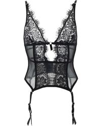 Women's Black Basques, bustiers and corsets - Lyst